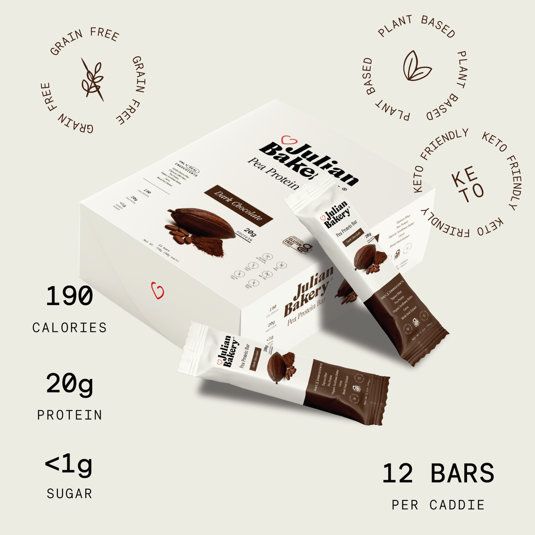 Pea Protein Bar - Dark Chocolate | 20g Protein | Gluten-Free – Julian ...